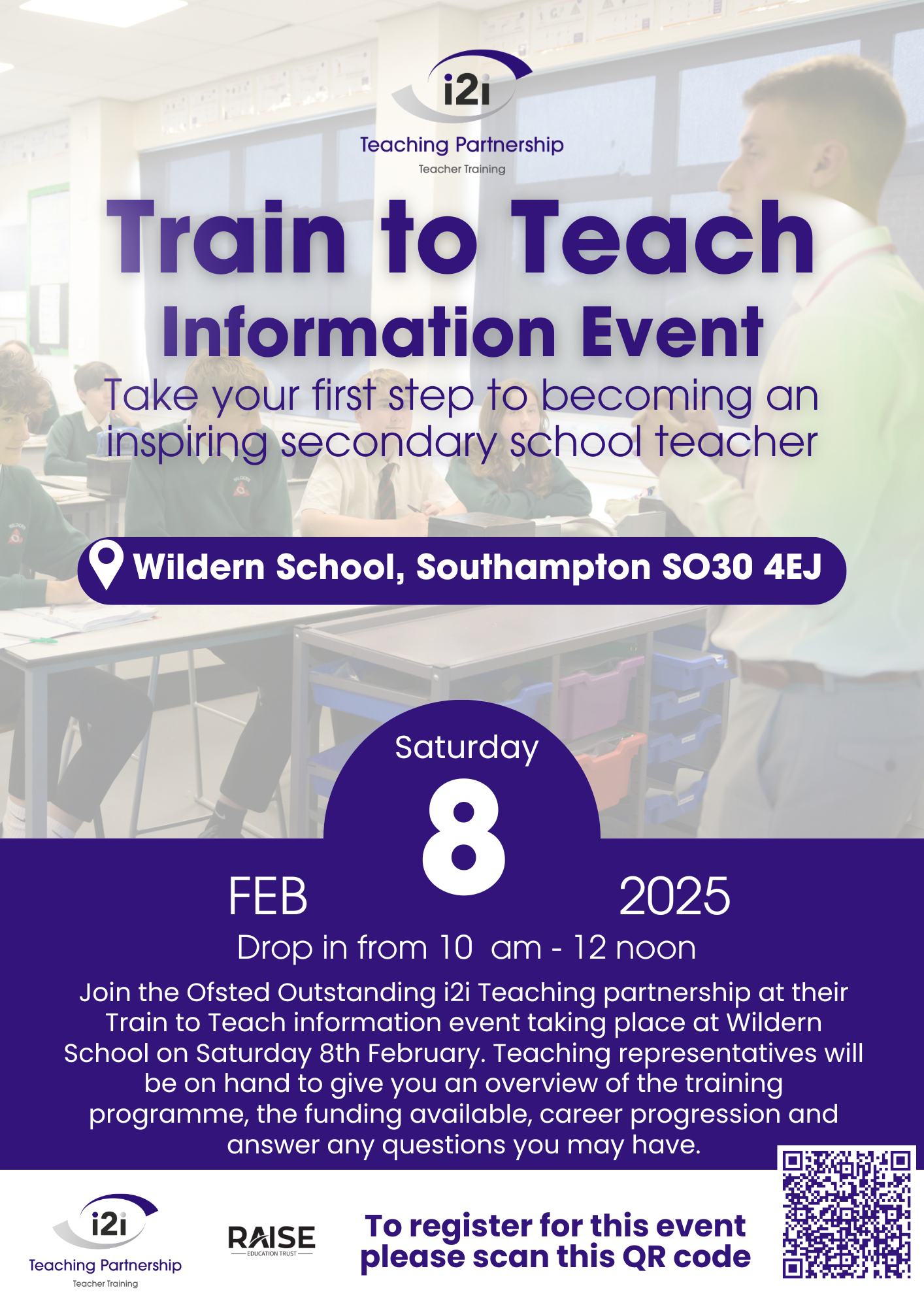 Train to Teach Information Event at Wildern School: 8 Feb 2025 ...